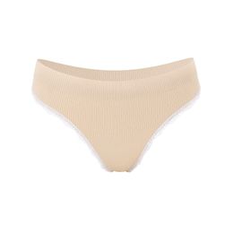 Yenita String Damen Gr&ouml;&szlig;e S beige / wei&szlig;