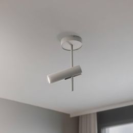 Sigma Deckenspot Leda 1, taupe, 1-flammig, Stahl, GU10, Höhe 34 cm