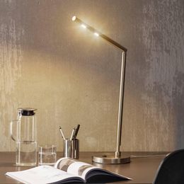 Knapstein Zeitlose LED-Schreibtischleuchte Glance, nickel
