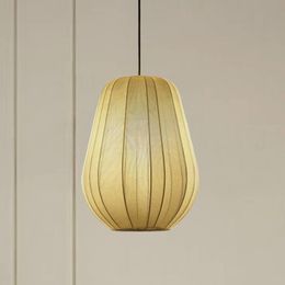 LINDBY Hängeleuchte Helin, grau, Ø 30 cm, Stoff