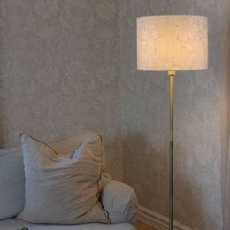 Stehleuchte Amy, beige/gold, Höhe 150 cm, Textil, E27