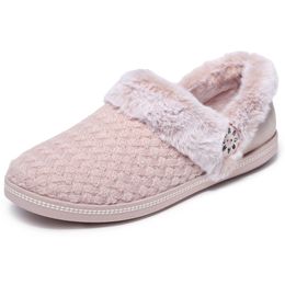Skechers Damen Plüsch Hausschuhe "COZY CAMPFIRE", Gr. 36rosa, Textil, Basic, Schuhe, Pantoffel, Slipper mit Warmfutter