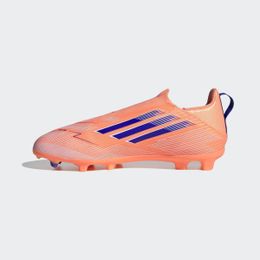 Mädchen Fußballschuh "F50 LEAGUE LACELESS FIRM/MULTI-GROUND E KINDER", adidas Performance, Gr. 35beam orange, lucid blau, cloud weiß, Synthetik,