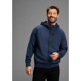 H.I.S. Kapuzensweatjacke H.I.S, Herren, Gr. L (52/54), blau, Sweatware, Obermaterial: 82% Polyester, 13% Viskose, 5% Elasthan, regular fit, hoch geschlossener Ausschnitt, Sweatjacken, perfekt für Alltag & Outdoor-Aktivitäten