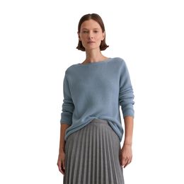 Marc O'Polo MARC O'POLO Damen Rundhalspullover "aus Organic Cotton"slate blau, Gr. XXL, unifarben, Obermaterial: 100% Baumwolle, Pullover