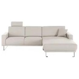 Ecksofa Places of Style "Apiro L-Form", grau (platin), B:278cm H:87cm T:171cm, Sofas