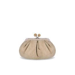 MaxMara Max Mara Clutches - Pasticcino Valois Small Beige Clutch - Gr. unisize - in Beige - f&uuml;r Damen