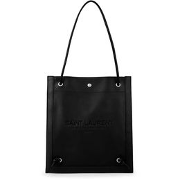SAINT LAURENT Crossbody Bags - Universite Logo Flat Crossbody Bag - Gr. unisize - in Schwarz - f&uuml;r Damen