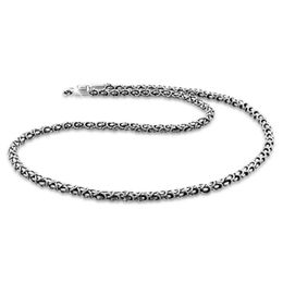 Kuzzoi Halsketten - Halskette Herren Königskette Oxidiert Basic 925 Si - Gr. unisize - in Silber - für Damen