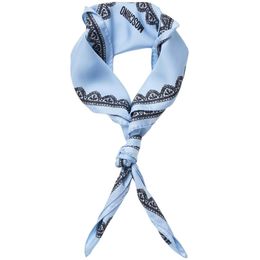 Moschino Tücher & Schals - Silk scarf with lace pattern - Gr. unisize - in Blau - für Damen