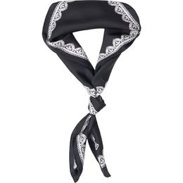 Moschino T&uuml;cher & Schals - Silk scarf with lace pattern - Gr. unisize - in Schwarz - f&uuml;r Damen