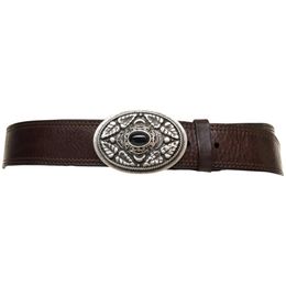 Campomaggi G&uuml;rtel - Grained leather belt - Gr. 90 - in Braun - f&uuml;r Damen