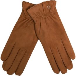 ORCIANI Handschuhe - Suede gloves - Gr. L - in Braun - f&uuml;r Damen