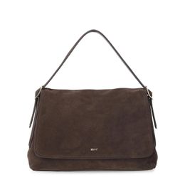 Abro Crossbody Bags - Umh&auml;ngetasche Carina aus Veloursleder - Gr. unisize - in Braun - f&uuml;r Damen