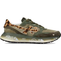 Premiata Low-Top Sneaker - Lauryn 7790 Leopard Green - Gr. 39 (EU) - in Gr&uuml;n - f&uuml;r Damen