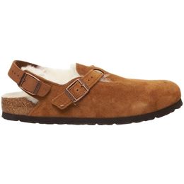 Birkenstock Slipper & Pantoletten - Clogs 'Tokio Shearling' - Gr. 37 (EU) - in Braun - f&uuml;r Damen
