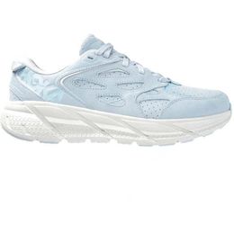 Hoka One One Hoka Low-Top Sneaker - Clifton L Suede Country Air / Bit Of Blue - Gr. US_7 - in Blau - f&uuml;r Damen