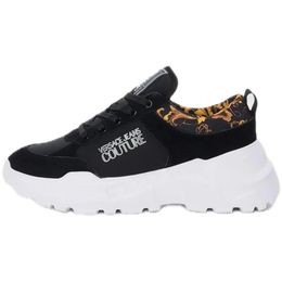 Versace Jeans Couture Low-Top Sneaker - Speedtrack Gold Baroque Black - Gr. 40 (EU) - in Schwarz - f&uuml;r Damen