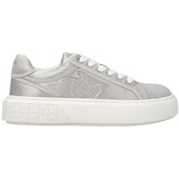 Pinko Low-Top Sneaker - Flat Shoes Satin Silver - Gr. 39 (EU) - in Silber - f&uuml;r Damen