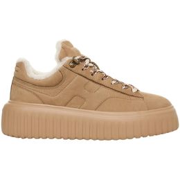 Hogan Low-Top Sneaker - Sneakers 'H-Stripes' - Gr. 37 (EU) - in Beige - f&uuml;r Damen
