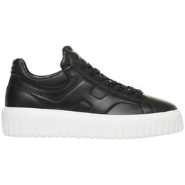 Hogan Low-Top Sneaker - Sneakers 'H-Stripes' - Gr. UK_10 - in Schwarz - f&uuml;r Damen