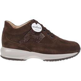 Hogan Low-Top Sneaker - Interactive Sneakers Brown - Gr. 38,5 (EU) - in Braun - f&uuml;r Damen