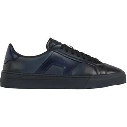 Santoni Low-Top Sneaker - Sneaker - Gr. UK_10 - in Blau - f&uuml;r Damen