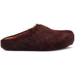 Marni Slipper & Pantoletten - Fussbett Sabot Burgundy - Gr. 43 (EU) - in Rot - f&uuml;r Damen