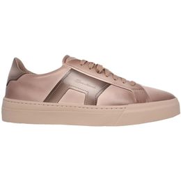 Santoni Low-Top Sneaker - Sneaker - Gr. UK_7_5 - in Taupe - f&uuml;r Damen
