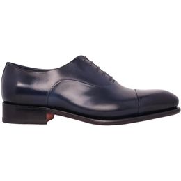 Santoni Oxford Veterschoen - Gr. UK_7_5 - in Blau