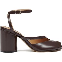 Maison Martin Margiela Maison Margiela Hohe Schuhe - Tabi Sandal Pump H80 Brown - Gr. 37,5 (EU) - in Beige - f&uuml;r Damen