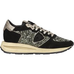 Philippe Model Low-Top Sneaker - Dames Tropez Haute Low Woman - Gr. 39 (EU) - in Schwarz - f&uuml;r Damen
