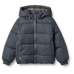 Steppjacke Wheat "Puffer Jacket Cammoe", Jungen, Gr. 104, blau (ink), Web, Obermaterial: 100% Polyester, unifarben, casual, normal, Langarm Rippbündchen, Jacken, wasserdicht, atmungsaktiv