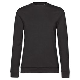 Womens Essential Pullover French Terry schwarz, Größe XS