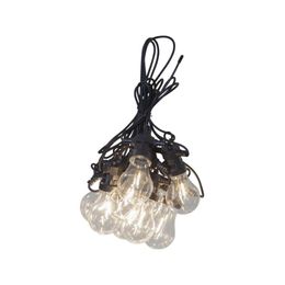 STAR TRADING LED Lichterkette 10 transparente LED Filament Glühbirnen L: 4,05m in klar | Gr.: onesize