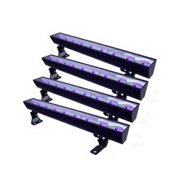 SATISFIRE 4er Set LED UV Schwarzlichtbar / Fluter in schwarz | Gr.: onesize