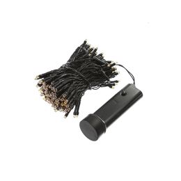MARELIDA LED Lichterkette Batterie bis 60 Tage Timer 192LED L: 14,3m in schwarz | Gr.: onesize
