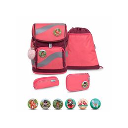 Belmil 5tlg-Set: Schulranzen Set Smarty Sweet Candy in Rosa H37xL26xT18 cm | Gr.: onesize