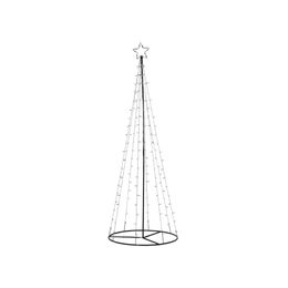 MARELIDA LED Lichterbaum mit Sternspitze funkelnd f&uuml;r Au&szlig;en H: 210cm | Gr.: onesize