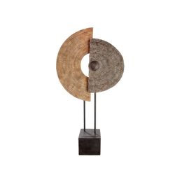 Gilde Skulptur Heart bronzefarben, grau - (H) 37cm | Gr.: onesize