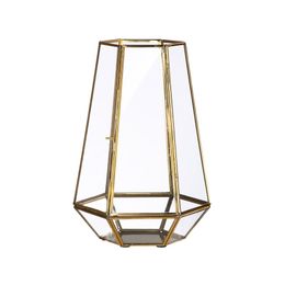 Gilde Windlicht "Cozy" in Gold - (H)30 x Ø 20 cm | Gr.: onesize