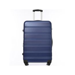 ABRIHOME Hartschalen Koffer mit 4 Universalrad Rollen und Schloss 74.5cm, Blau | Gr.: onesize