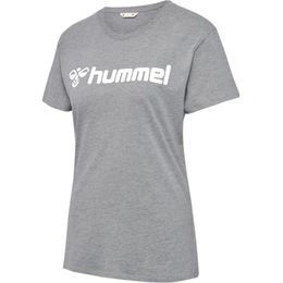Hummel T-Shirt "Hmlgo 2.0 Logo T-Shirt S/S Woman" in Grau | Gr.: XS