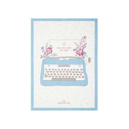 GreenGate Geschirrtuch ELBA Weiß LOVE Letter in Schreibmaschine | Gr.: onesize