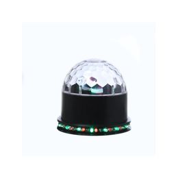 SATISFIRE LED Party Discoeffekt SATURN Strahleneffekt mit Lichtkranz in schwarz | Gr.: onesize
