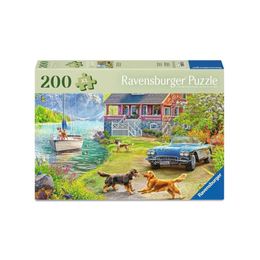Ravensburger Puzzle 200 Teile Erwachsenenpuzzle 200 Teile - Sommerhaus am See 9-99 Jahre in bunt | Gr.: onesize