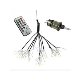 MARELIDA LED Feuerwerk Leuchtstern Firework mit Fernb. D: 25cm in schwarz | Gr.: onesize