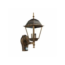 Licht-Erlebnisse Außen Wandlampe (B)15 x (H)37.5 cm in Schwarz Kupfer | Gr.: onesize