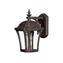 Licht-Erlebnisse Außen Wandlampe (B)15.7 x (H)26.5 cm in Braun Antik | Gr.: onesize
