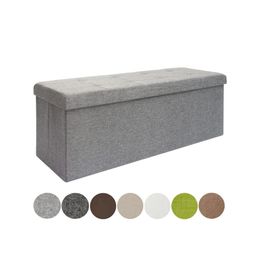 DuneDesign Faltbare Sitzbank Oslo mit 2 Trennwänden in Grau | Gr.: onesize